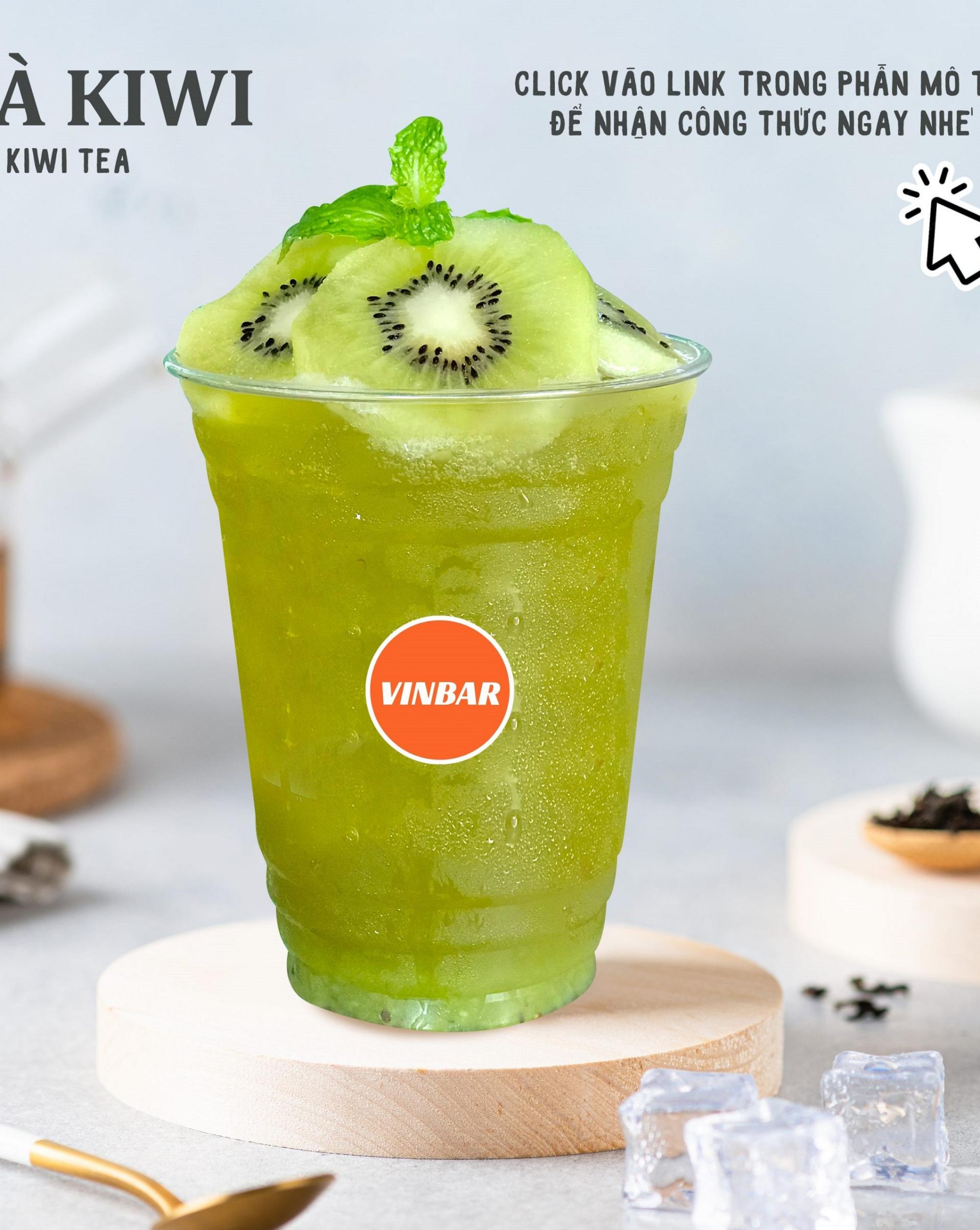 Công thức pha chế thức uống Trà Kiwi giải nhiệt, tươi mới và sảng khoái