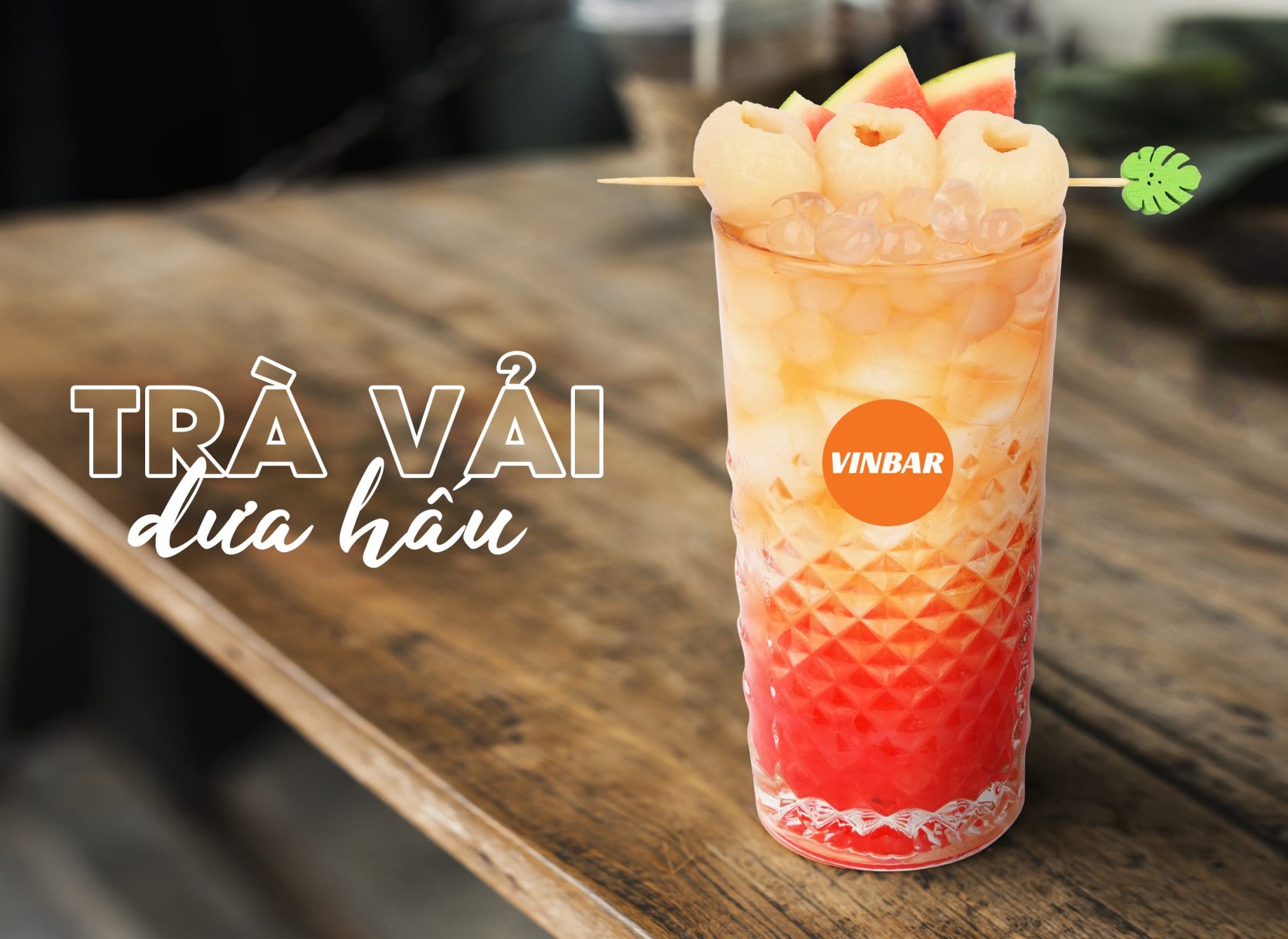 Công thức pha chế thức uống Trà Vải Dưa Hấu tươi mới và hấp dẫn